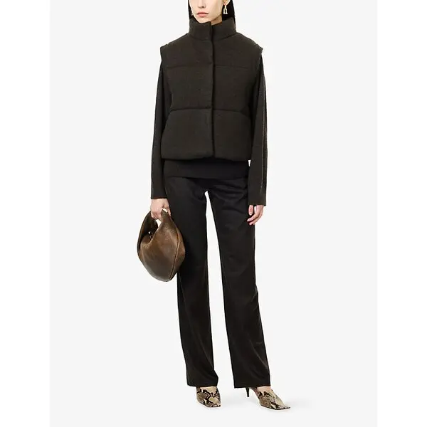 Le Kasha Sleeveless Cashmere Puffer Vest