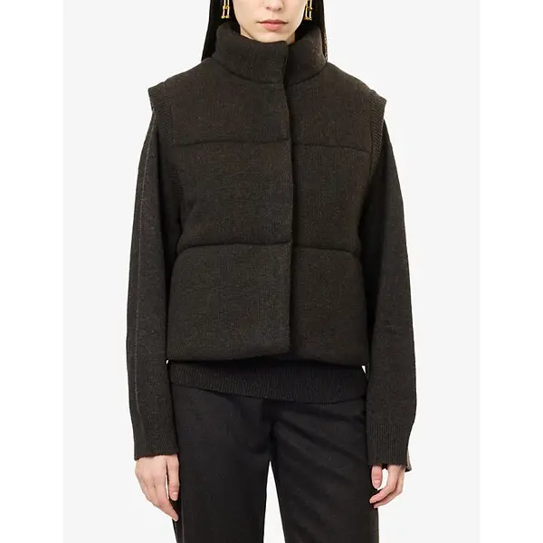 Le Kasha Sleeveless Cashmere Puffer Vest