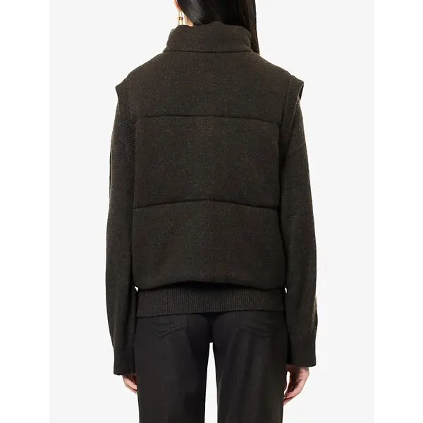 Le Kasha Sleeveless Cashmere Puffer Vest