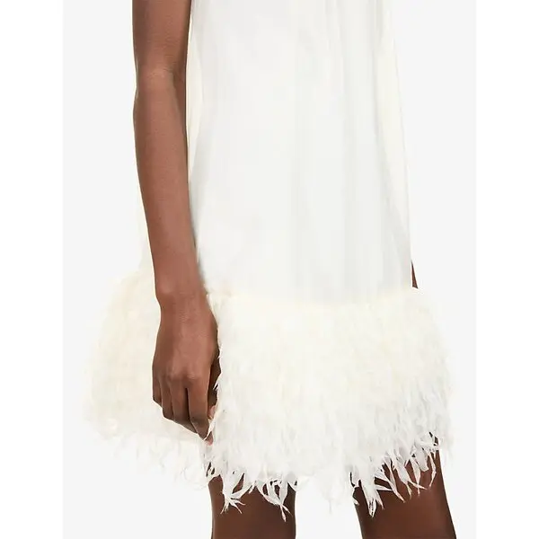 Simkhai Shirya Featherlike Organza Mini Dress