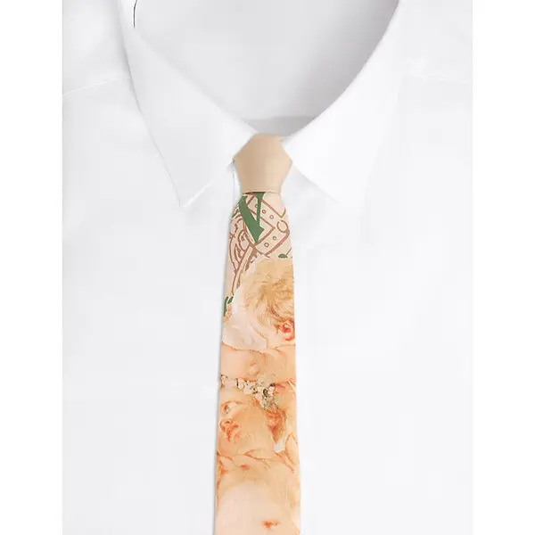 VIVIENNE WESTWOOD Graphic-print Silk Tie
