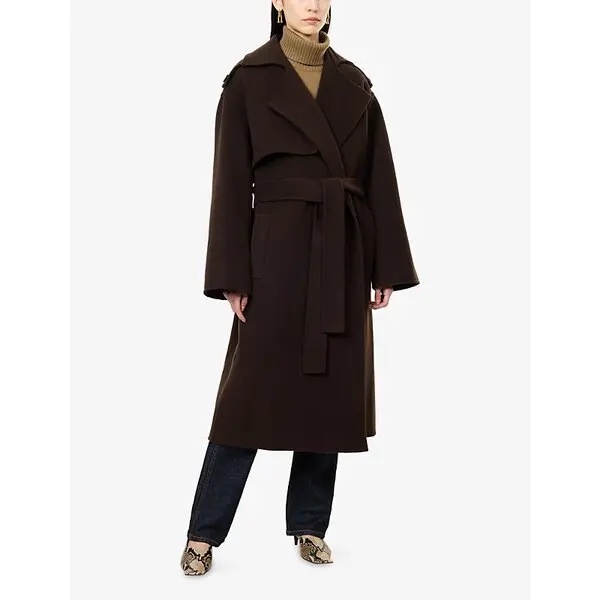 Khaite Manston Belted Wool Coat