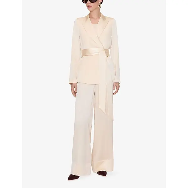 JOSEPH Archer Silk-satin Jacket