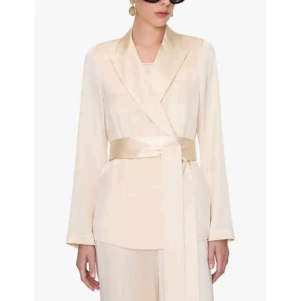 JOSEPH Archer Silk-satin Jacket