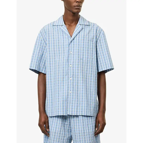 Bottega Veneta Checked Cotton-blend Shirt
