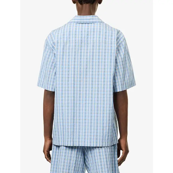 Bottega Veneta Checked Cotton-blend Shirt