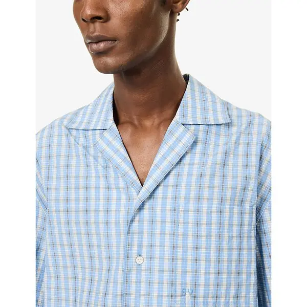 Bottega Veneta Checked Cotton-blend Shirt