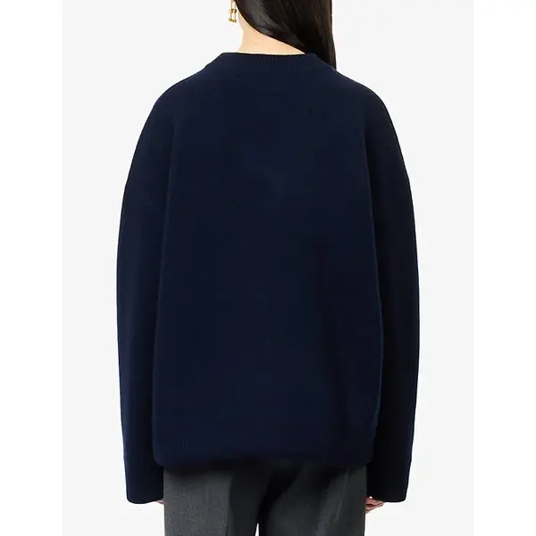 THE FRANKIE SHOP Hana Crew-neck Wool Sweater