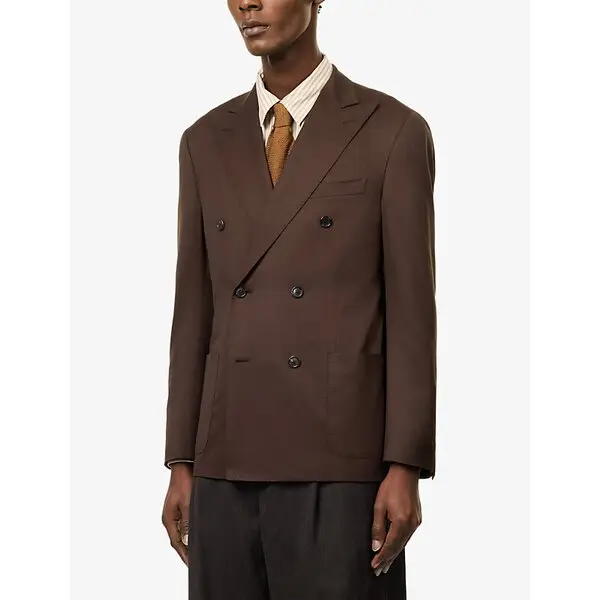 Corneliani Double-breasted Wool Jacket