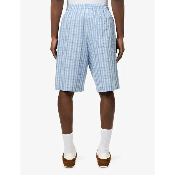 Bottega Veneta Checked Cotton-blend Shorts