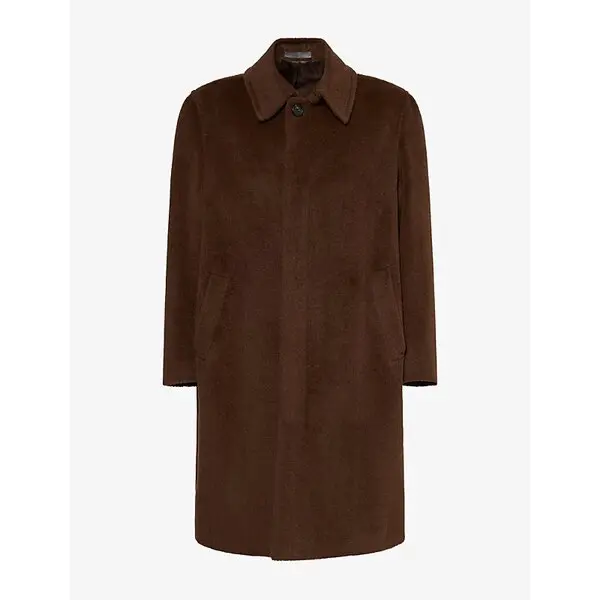 Corneliani Single-breasted Wool Coat