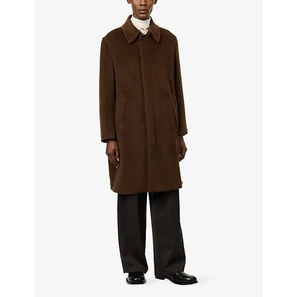 Corneliani Single-breasted Wool Coat