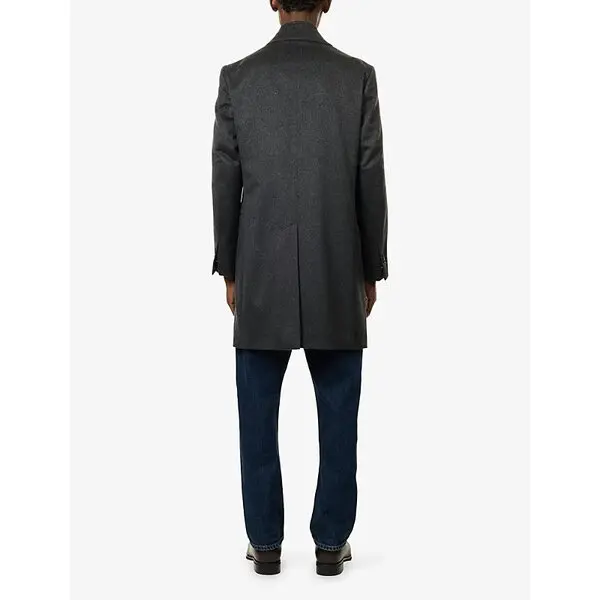 Corneliani Herringbone Wool Coat