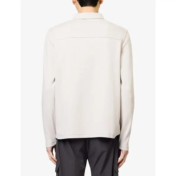 ARNE Zip-through Cotton-jersey Overshirt