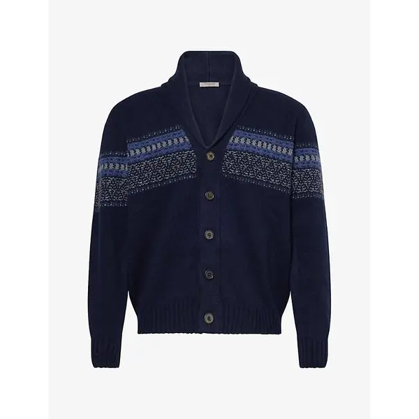Corneliani Shawl-collar Cashmere Cardigan