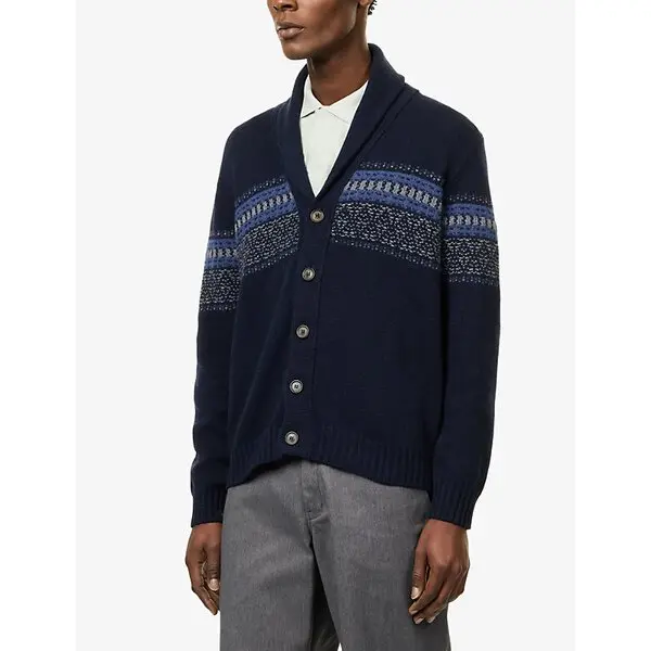 Corneliani Shawl-collar Cashmere Cardigan