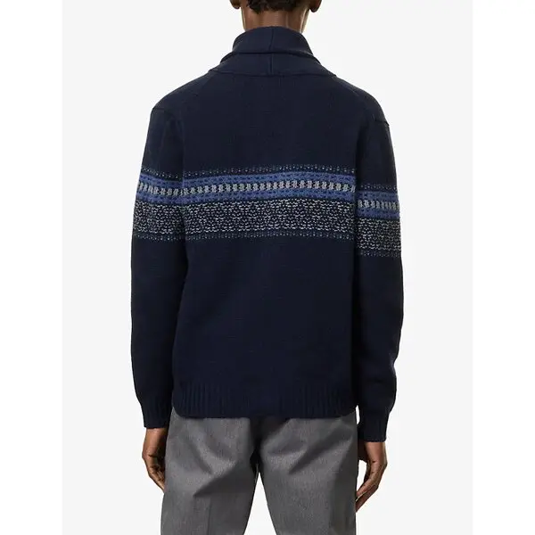 Corneliani Shawl-collar Cashmere Cardigan