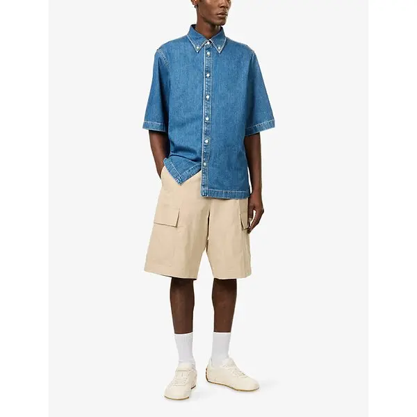 Bottega Veneta Flap-pocket Cotton Shorts