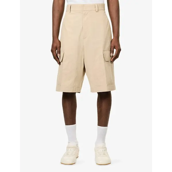 Bottega Veneta Flap-pocket Cotton Shorts