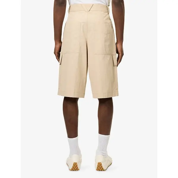 Bottega Veneta Flap-pocket Cotton Shorts