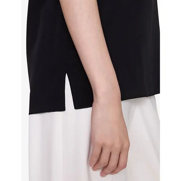 JOSEPH Bley Sleeveless Straight-cut Silk Blouse
