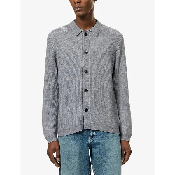 Paige Ribbed Wool-blend Cardigan