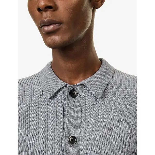 Paige Ribbed Wool-blend Cardigan
