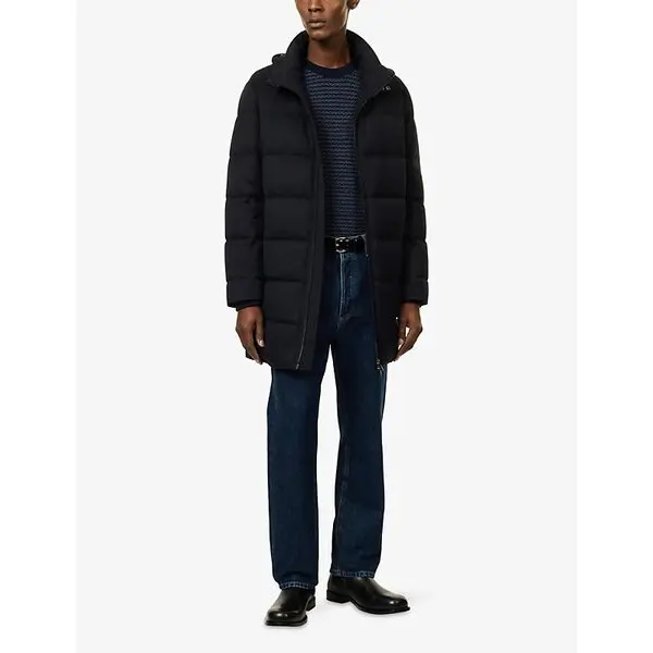 Corneliani Technical Padded Poplin Coat