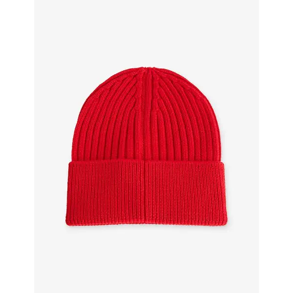 Moncler Embroide Badge Wool Beanie