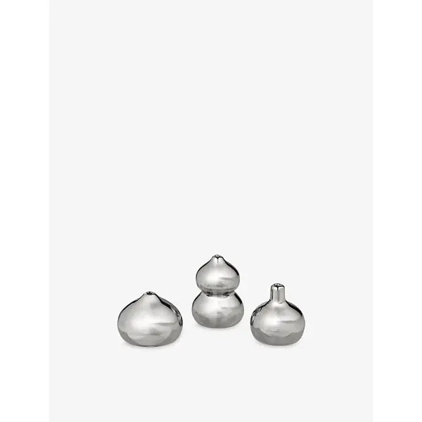 FERM LIVING Komo Set Of 3 Stoneware Mini Vases