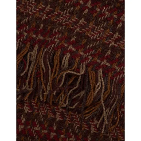 Corneliani Jacquard Wool Scarf