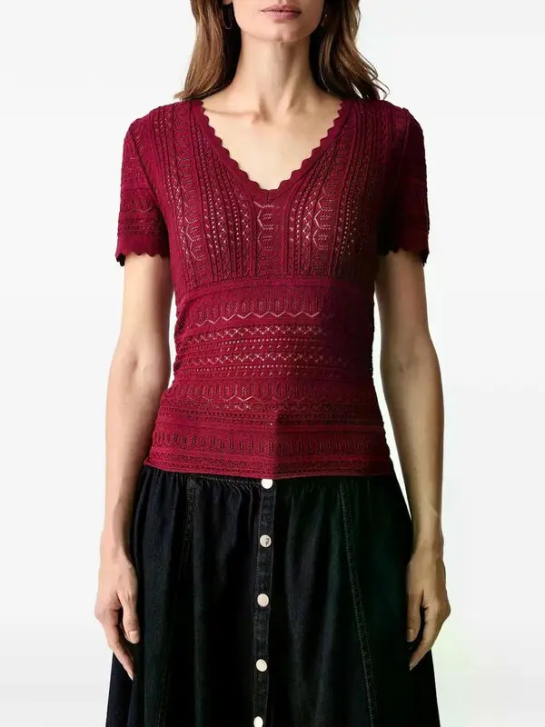 MORGAN Jirina Button-front Flared Denim Skirt