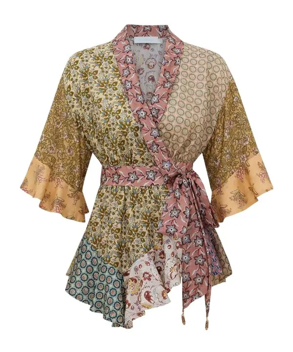 Zimmermann Fairlight Scarf Wrap Top