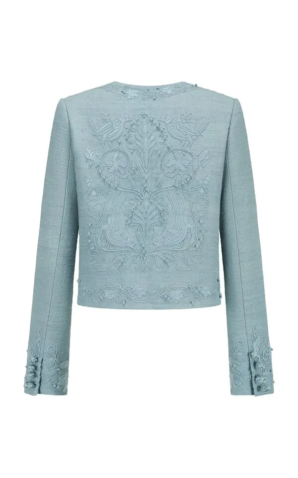 INTO THE EAST Embroidered Silk Jacket