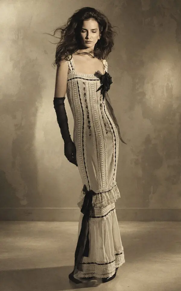 SALMA OSMAN Lace Panel Draped Silk-blend Gown