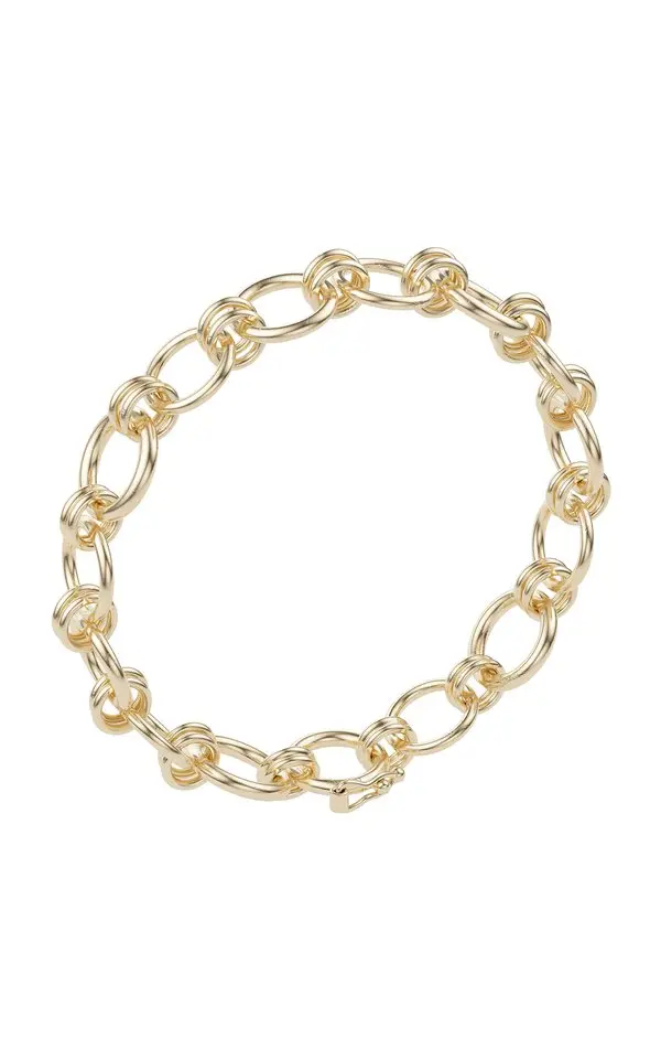 SPINELLI KILCOLLIN 18k Yellow Paxton Yg Linked Bracelet 8