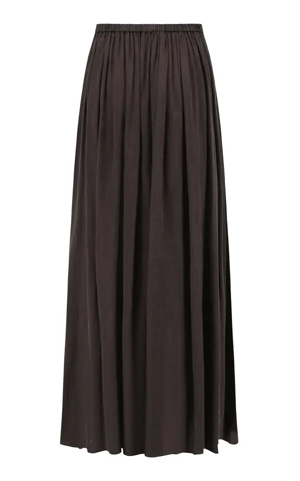 INTO THE EAST Gathered Chiffon Maxi Skirt