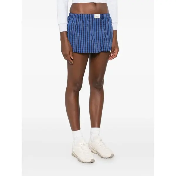 SPORTY  RICH Plaid Skirt