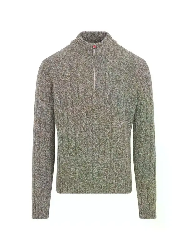 Kiton Cable-knit Quarter-zip Sweater