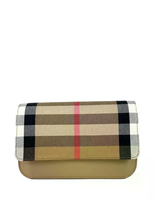 Burberry Madison Check Crossbody Bag - Neutrals