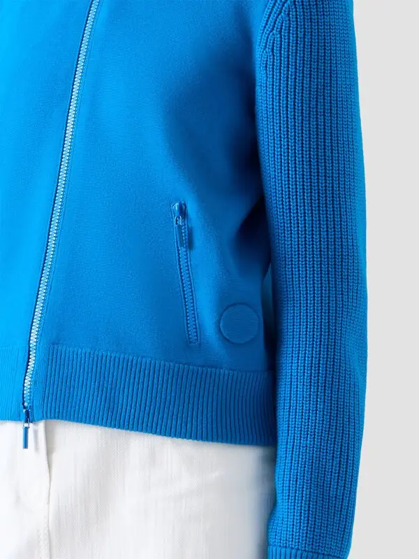 Akris Rib-knit Virgin Wool-blend Cardigan