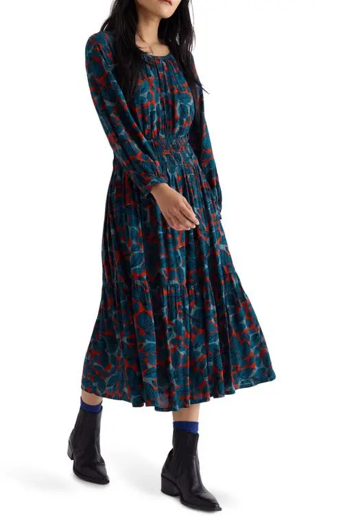 SEASALT CORNWALL Oak Apple Tiered Midi Dress