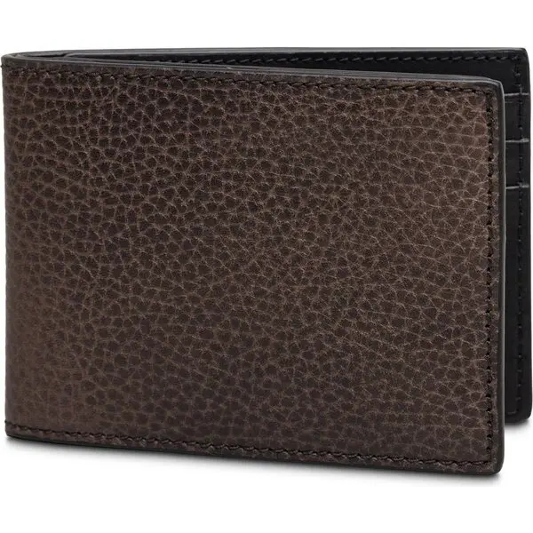 Bosca Roma Italia Small Bifold Walletrfid - Anthracite