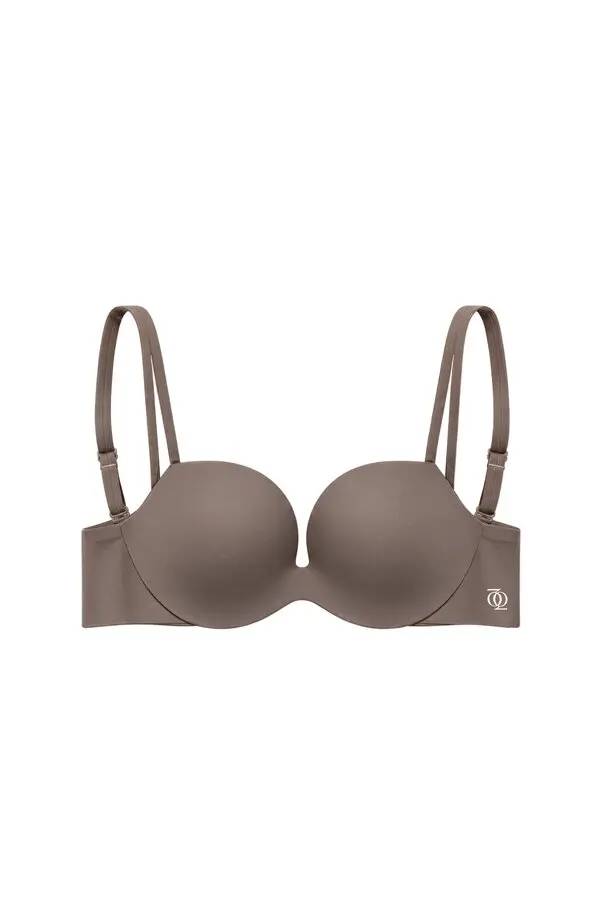 SECOND SKIN SOLUTION Neutrals/ Second Skin Ultimate Wire-free Push Up Bra Mushroom