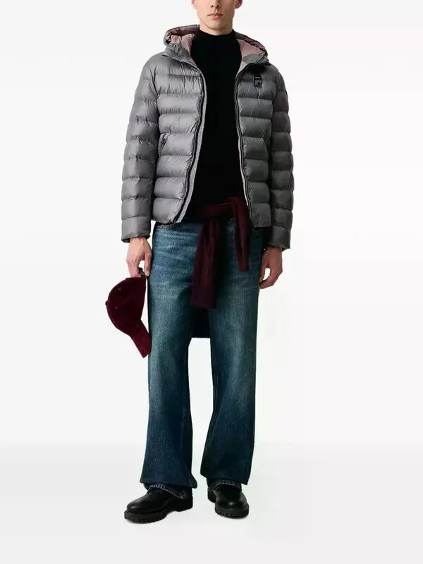 BLAUER. Adam Quilted Hooded Down Jacket