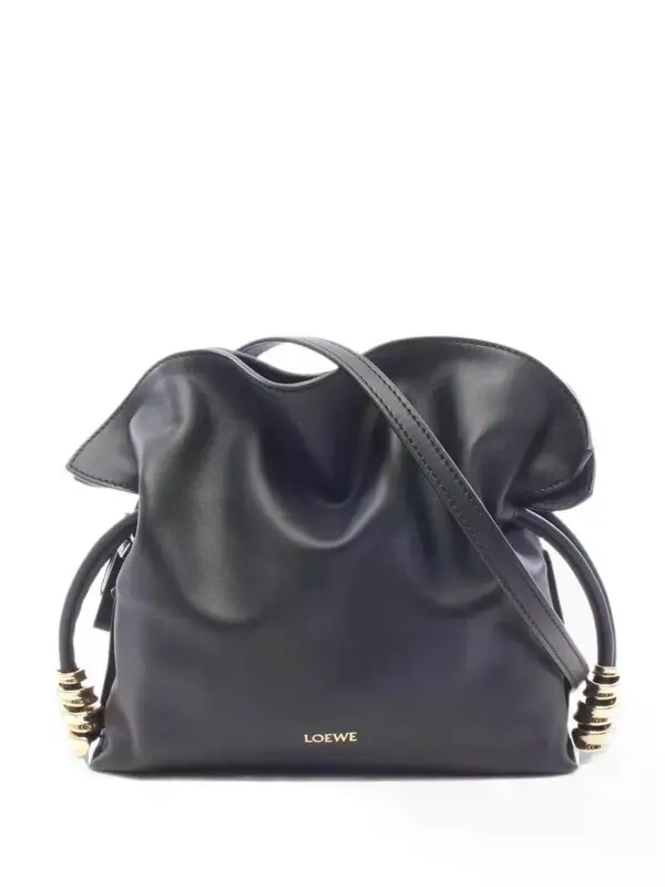Loewe 2020s Flamenco Shoulder Bag - Black