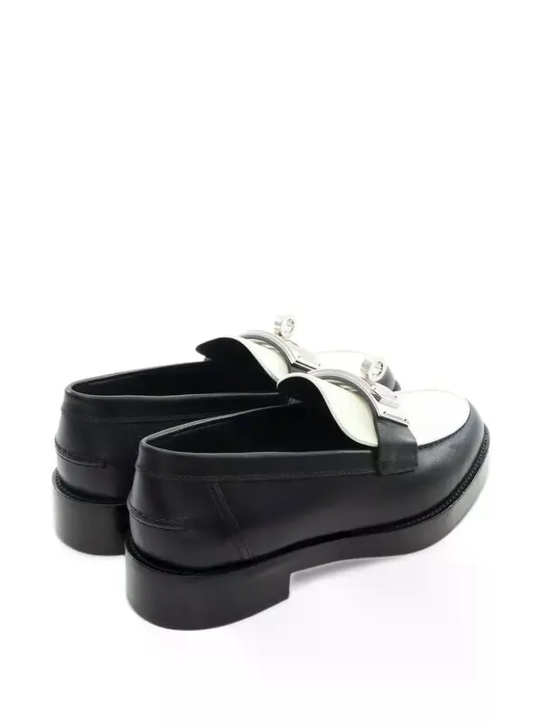Hermès 2020s Kelly Buckle Leather Loafers