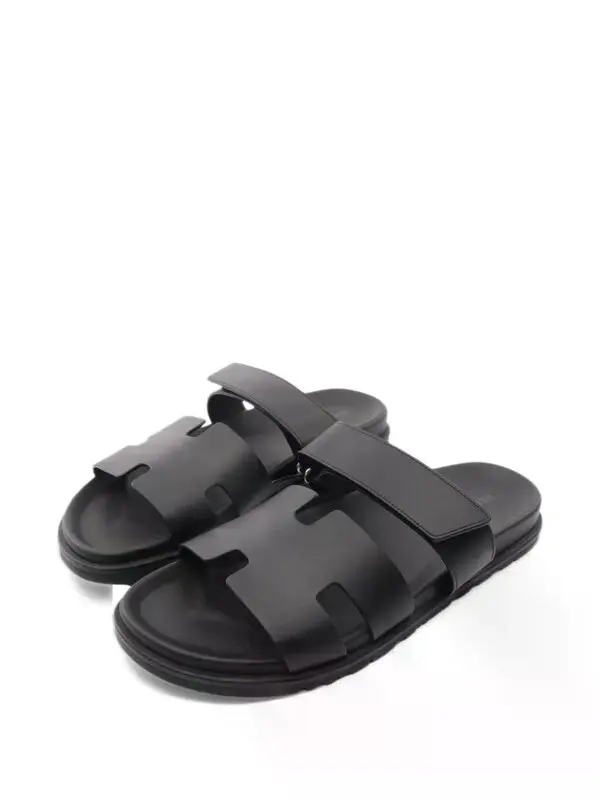 Hermès 2010s Siffle Leather Sandals