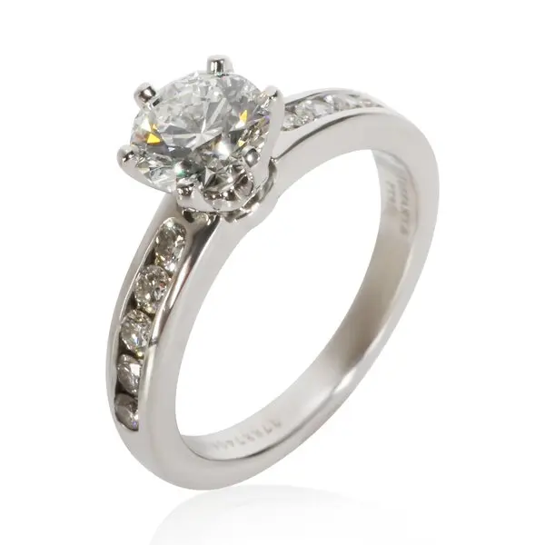 Tiffany & Co. 0.98 Ct Round Brilliant Diamond Engagement Ring