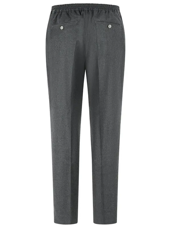 AMI Paris Grey Virgin Wool Trousers